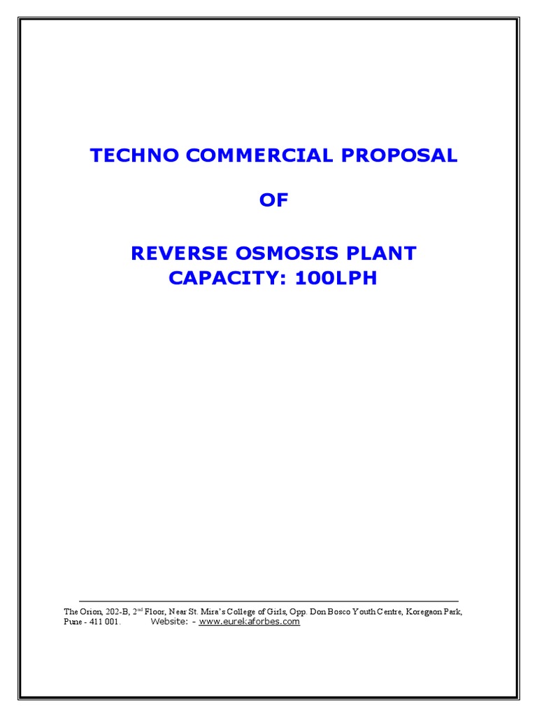 ro-plant | PDF | Water | Physical Sciences