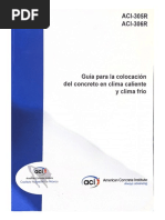 Aci 306R-10 Guia para Colocación de Concreto en Clima Frio | PDF