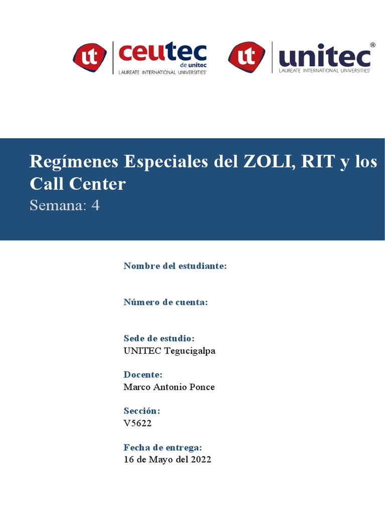 Regímenes Especiales en Honduras: ZOLI y RIT | PDF | Impuestos | Exportaciones