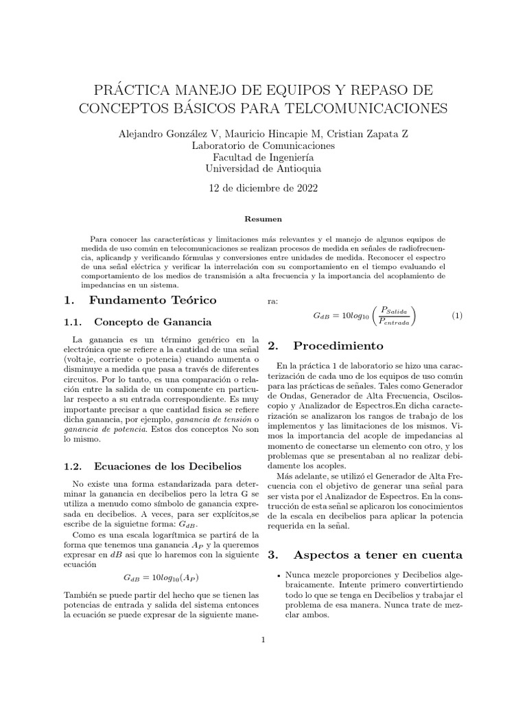 PR Ctica Manejo de Equipos y Repaso de Conceptos B Sicos para ...