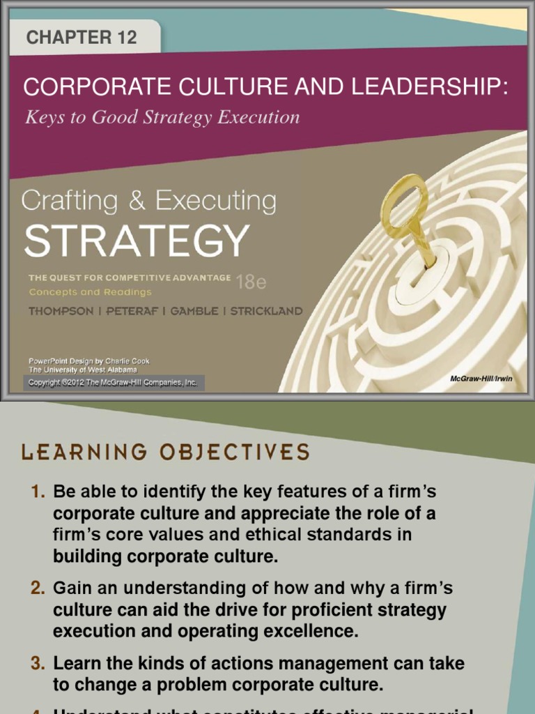 BSP_CHapter_12_Slides | PDF | Organizational Culture | Behavioural Sciences