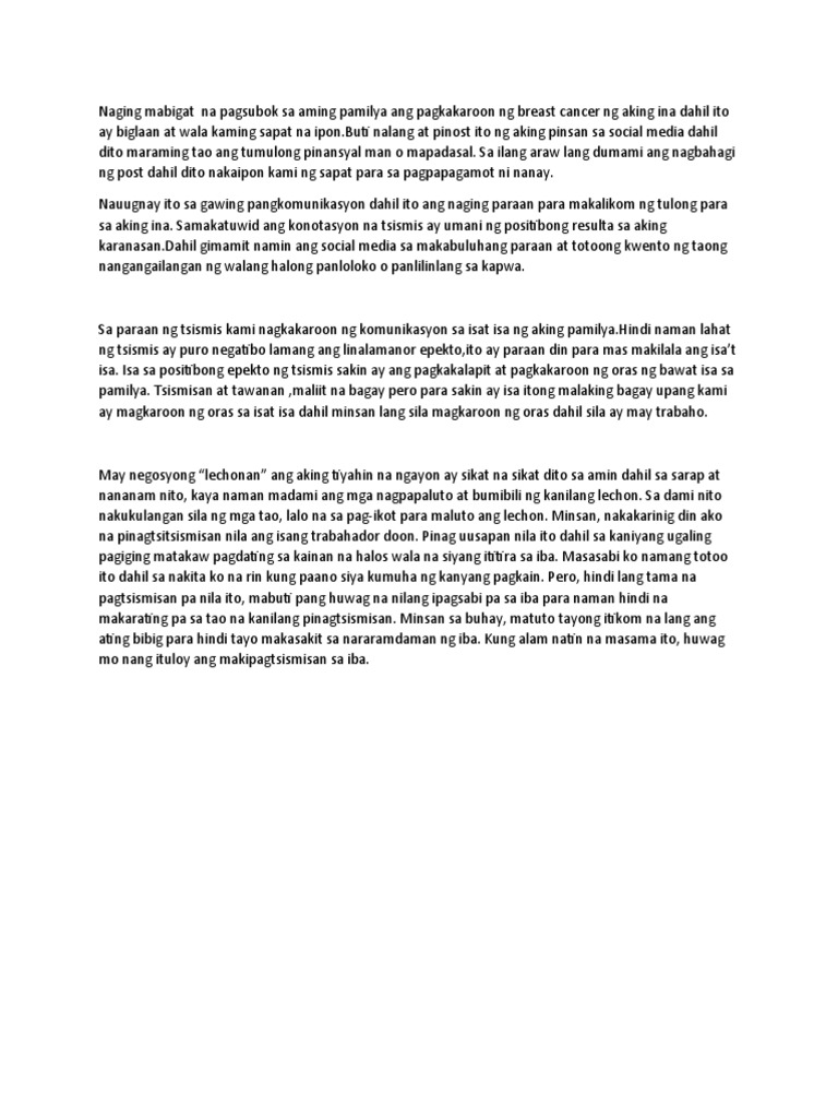 Naging Mabigat Na Pagsubok Sa Aming Pamilya Ang Pagkakaroon NG Breast ...