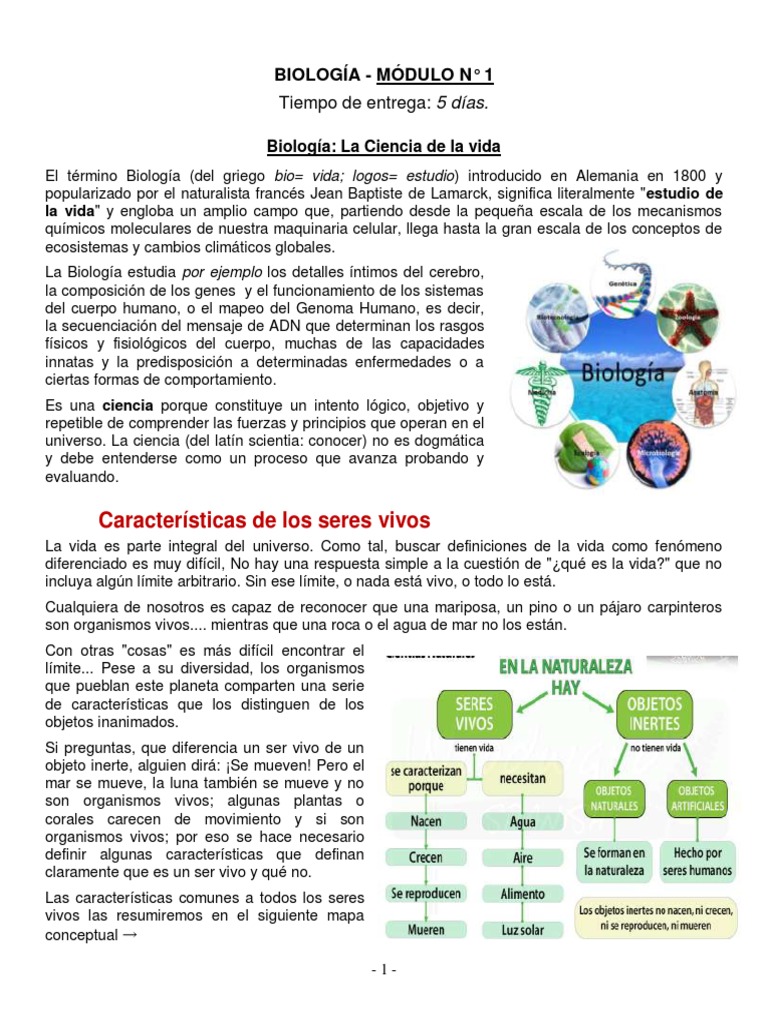 BIO 01 Modulo | PDF | Vida | Biología
