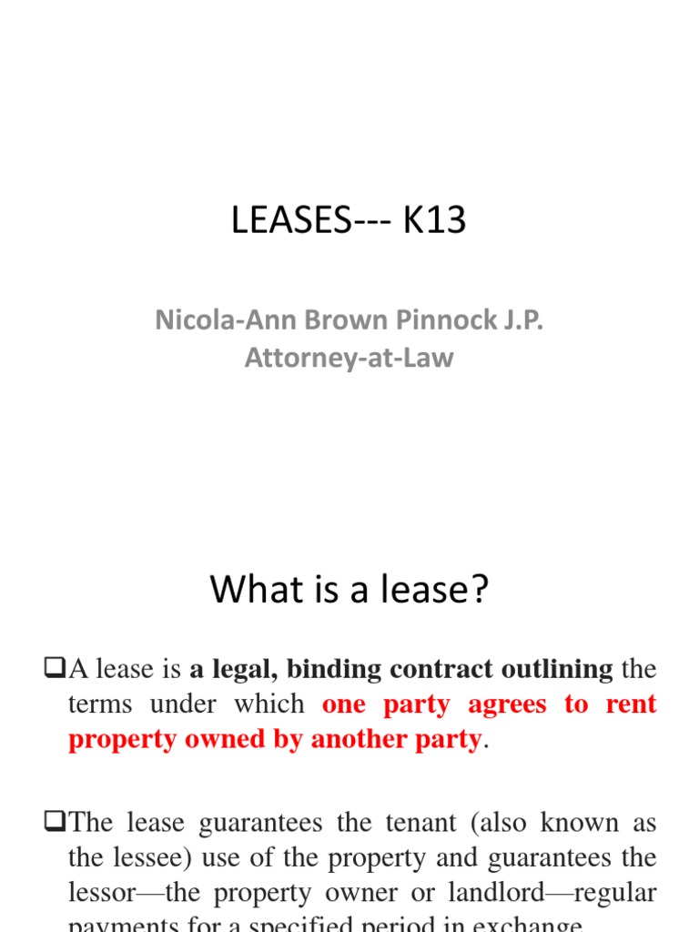 LEASES | PDF | Leasehold Estate | Lease