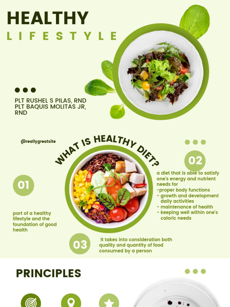 Essential Guidelines for a Healthy Lifestyle | PDF | Dieting | Healthy Diet