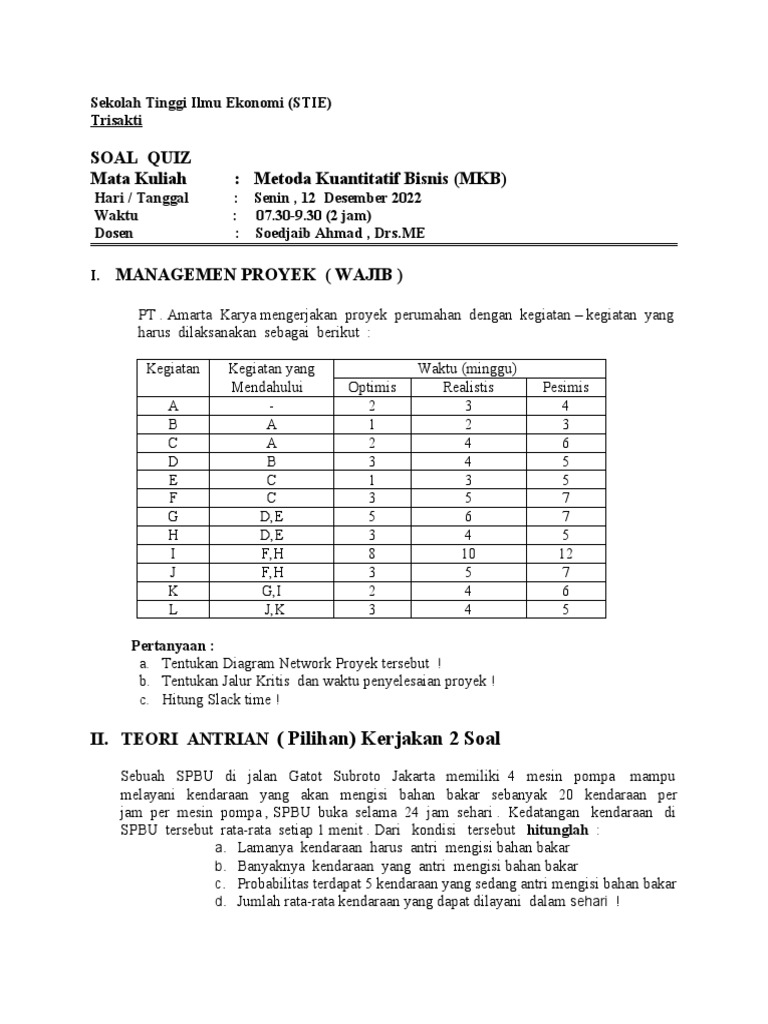 Quiz MKB TSM | PDF