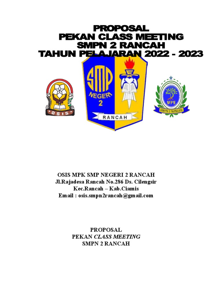 Proposal CLLAS MEETING NEDURA 2022 GANJIL | PDF