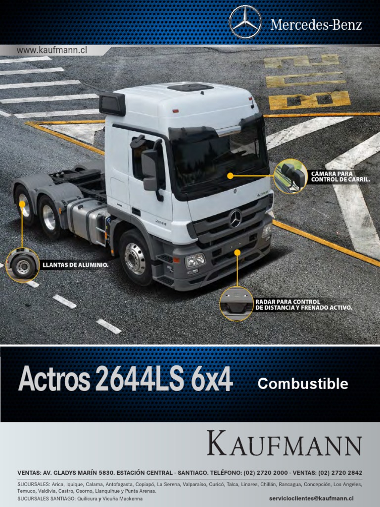 Actros 26446 X4 EURO533 LSCO | PDF | Eje | Transporte