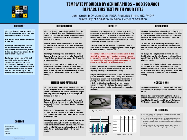 Genigraphics Poster Template 36x48a | PDF | Arial | Double Click