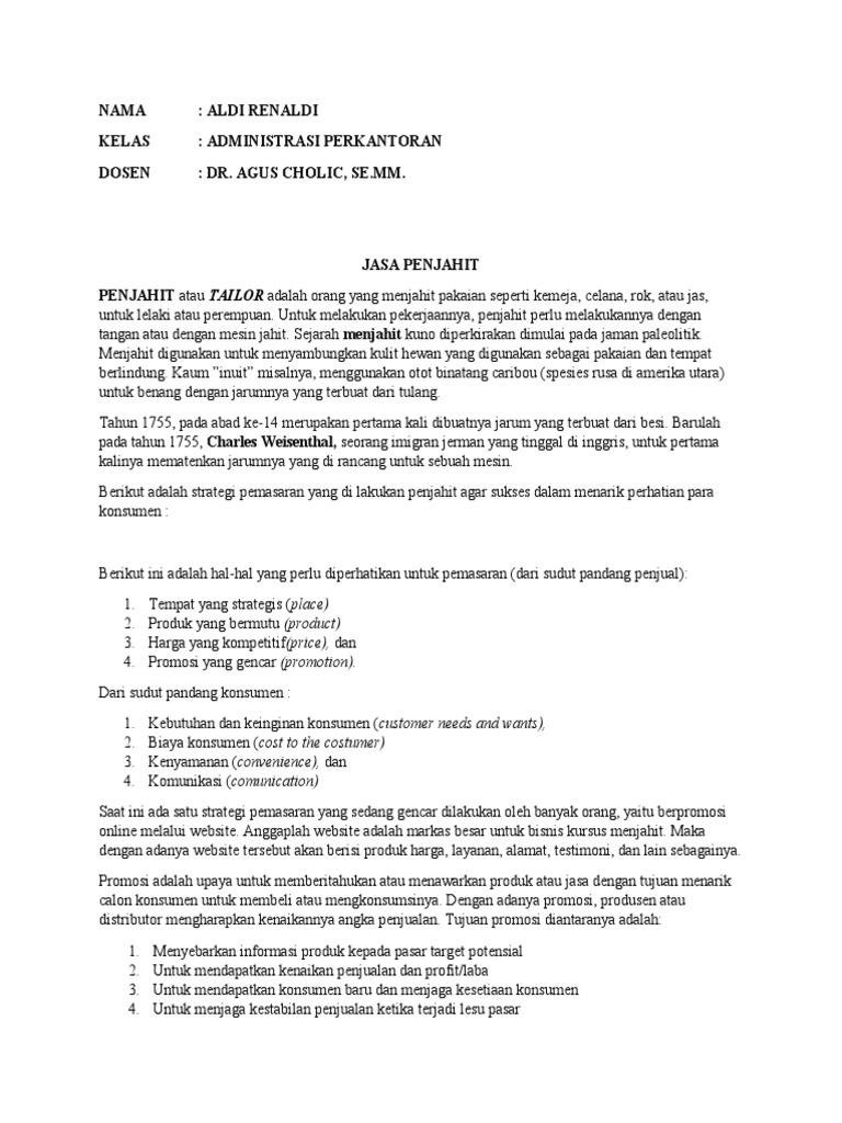 Aldi Renaldi - AP 117 | PDF | Gaya Hidup