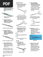 Major Basic Set (Operating Room Instruments) | PDF | Surgery | Medical ...