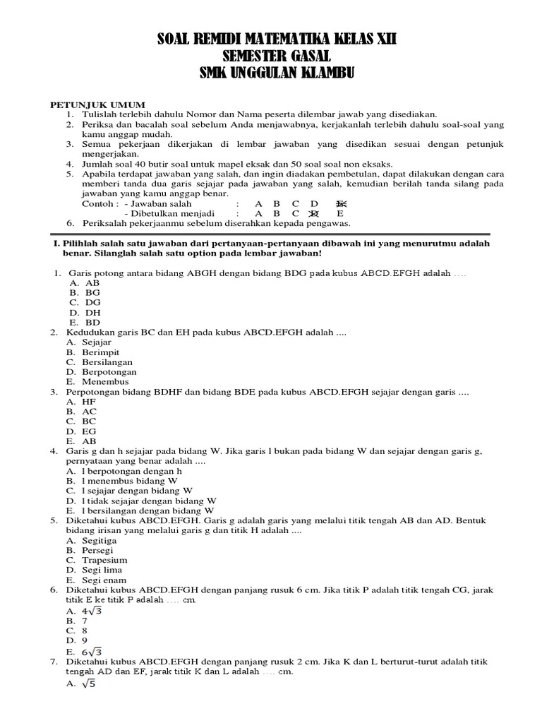 Matematika Xii | PDF