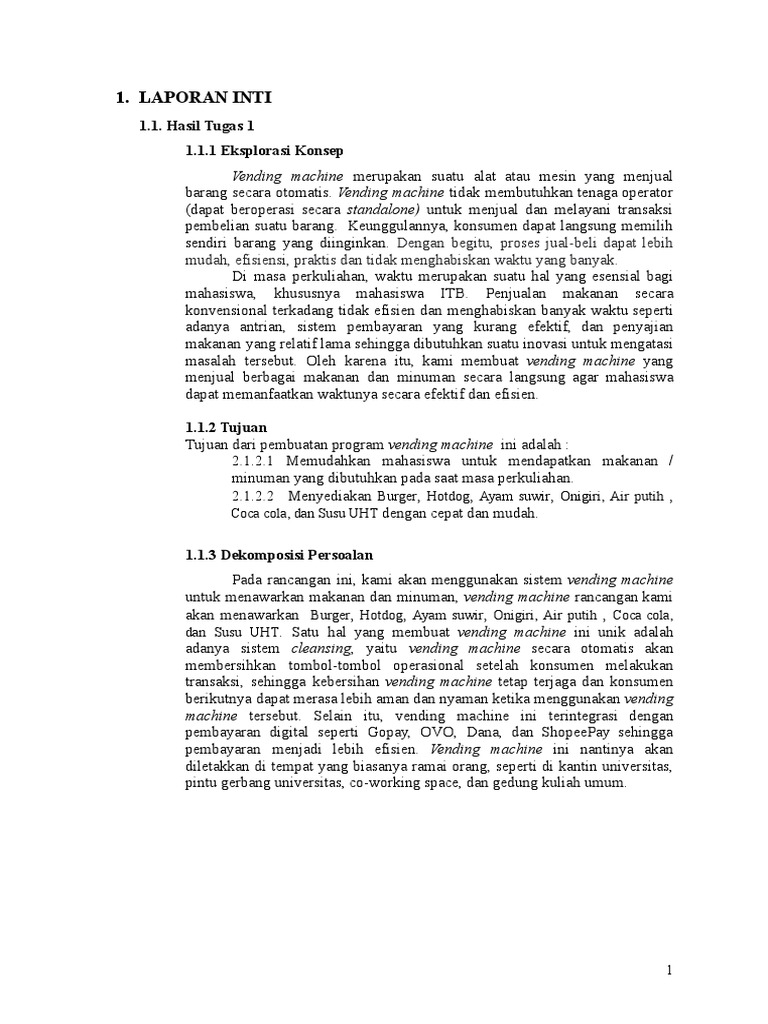 Laporan Tubes 1 | PDF