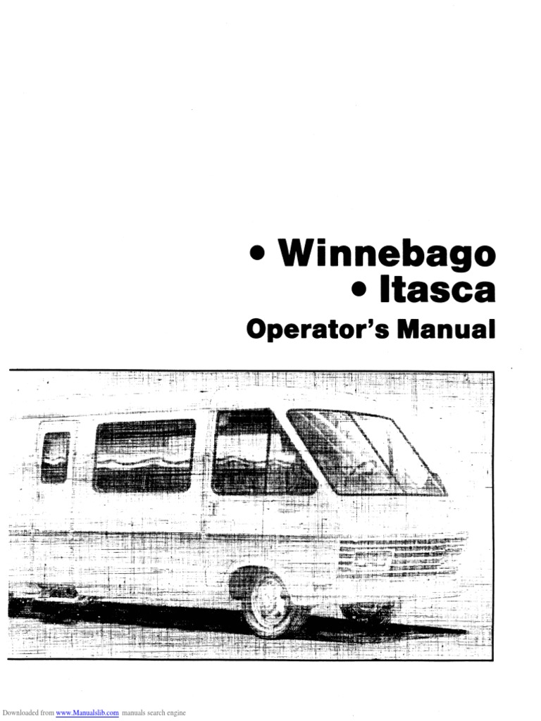 Winnebago Itasca Operator's Manual - 1984 | PDF | Web Technology | Websites