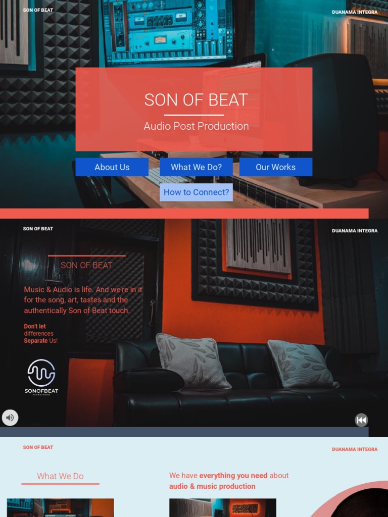 SOB Studio Profile | PDF | Entertainment | Sound Production Technology