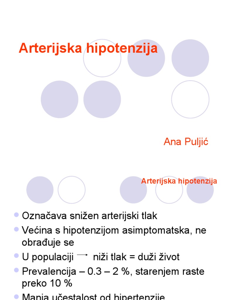 Arterijska Hipotenzija1 | PDF