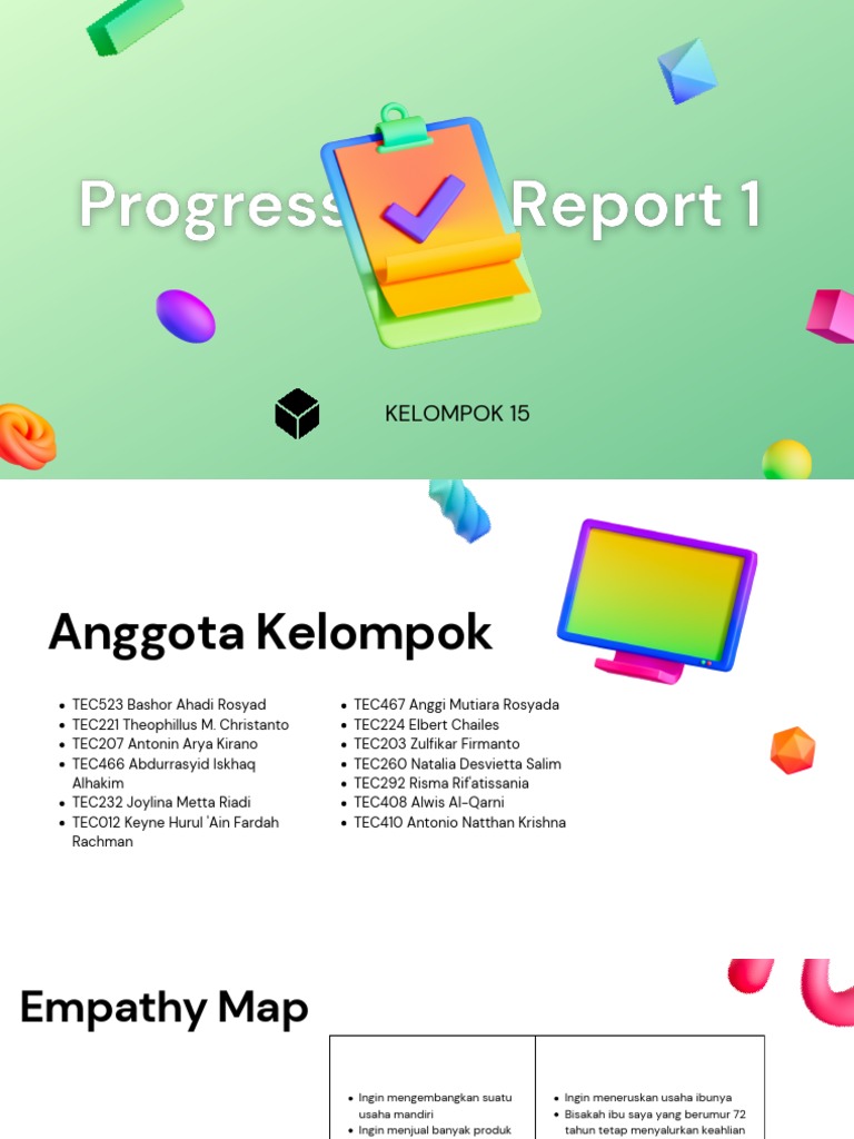 15 - Progress Report 1 | PDF