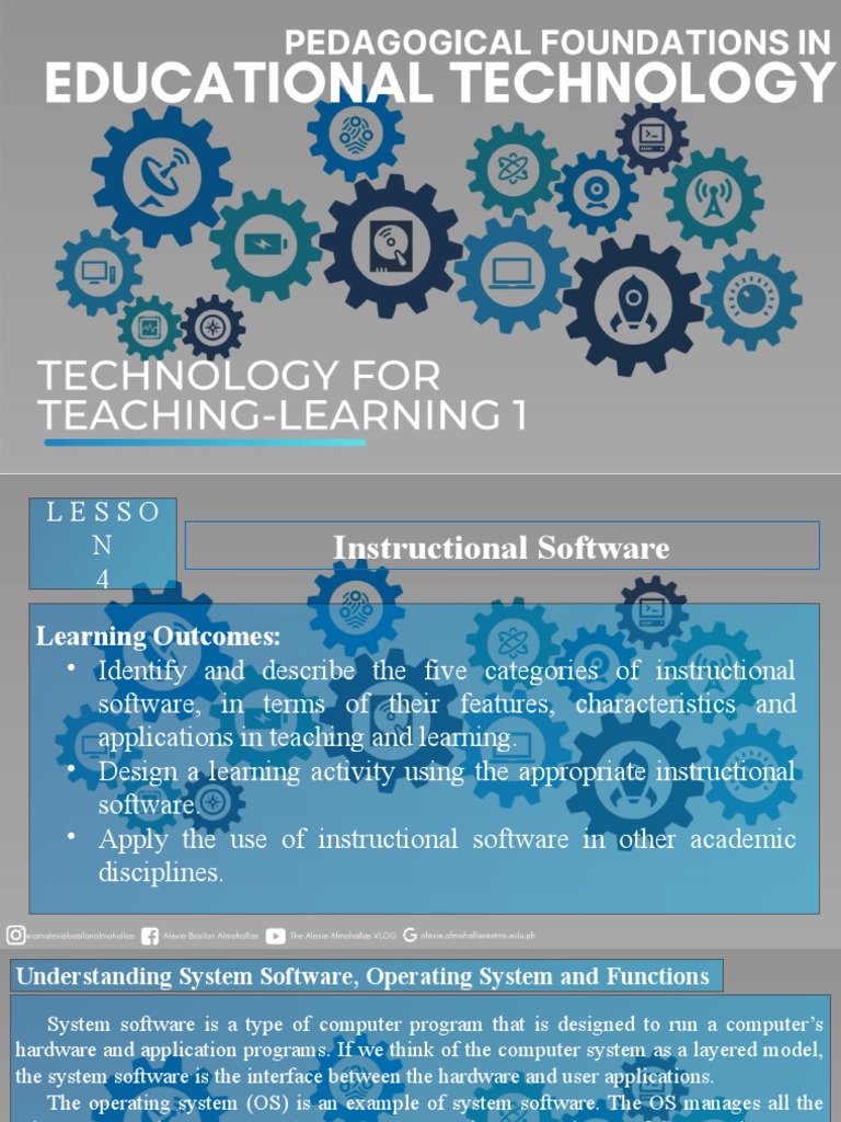 Categories of Instructional Software | PDF | Operating System | Software