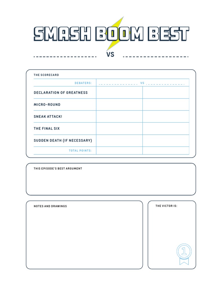 Debate Showdown Scorecard | PDF | Young Adult | Teaching Methods ...