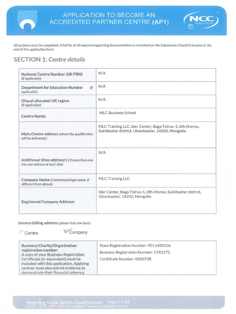 1 Application Form-1 | PDF
