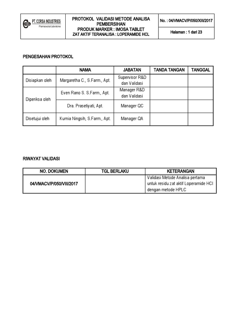 Protokol VMA Untuk CV | PDF | Sains & Matematika