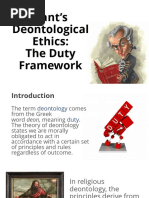 Kant's Deontological Ethics The Duty Framework 1 | PDF | Immanuel Kant ...
