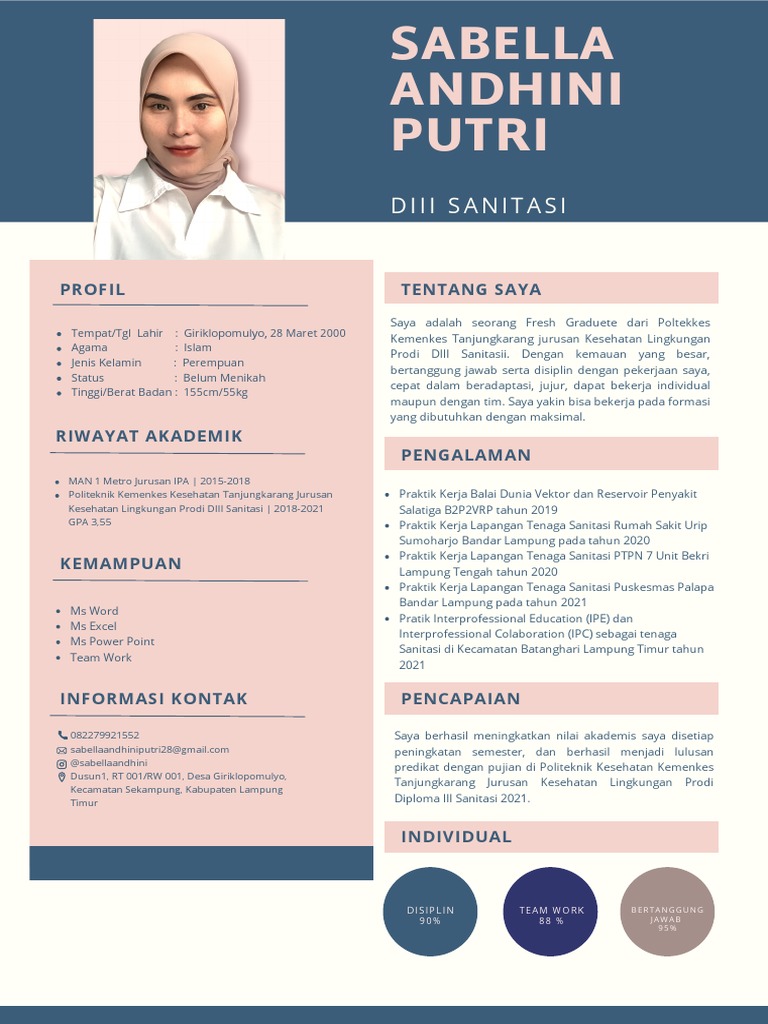 Diii Sanitasi: Tentang Saya Profil | PDF