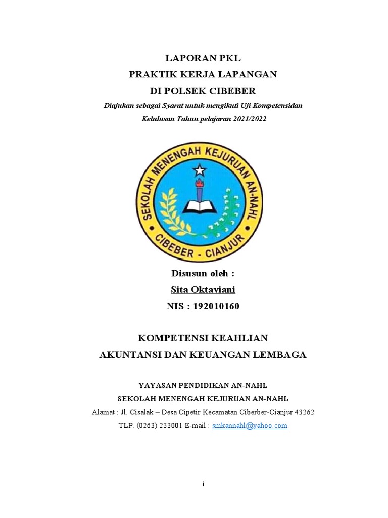 Laporan PKL di Polsek Cibeber | PDF | Karier & Perkembangan