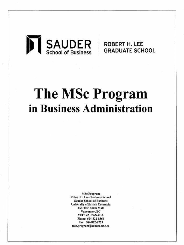 MSC Brochure | PDF