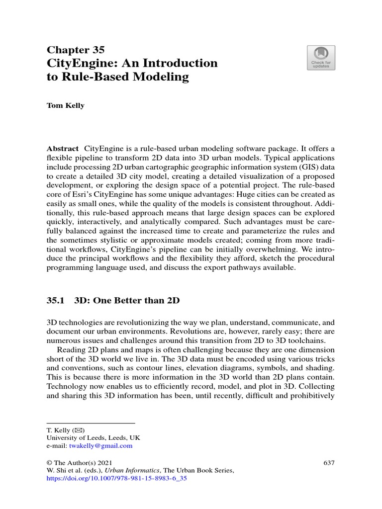 CityEngine An Introduction To Rule-Based Modeling | PDF | 3 D Computer ...