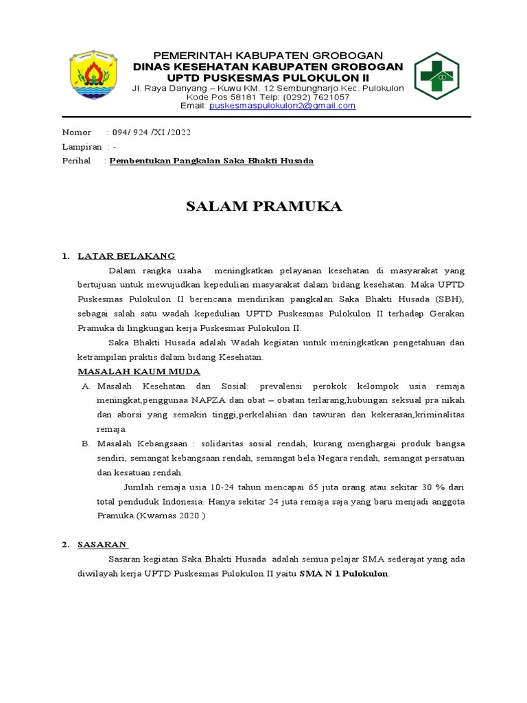 Proposal Saka Bhakti Husada | PDF