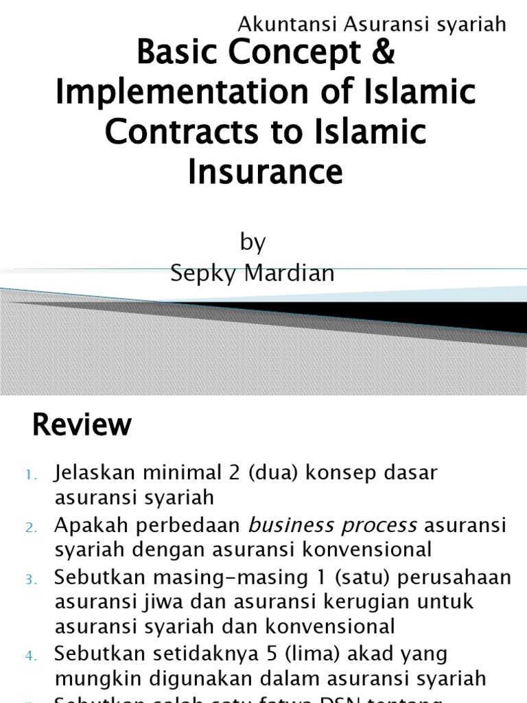 4.konsep Dan Implementasi Akad Muamalah Pada Asuransi Syariah | PDF