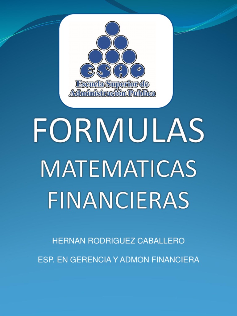 FORMULAS Matematicas Ult | PDF | Responsabilidad (contabilidad ...