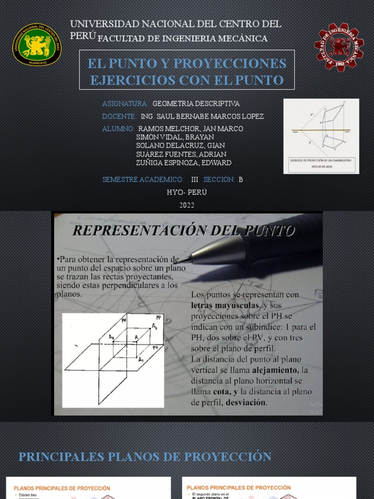 Proyecciones de Un Punto | PDF