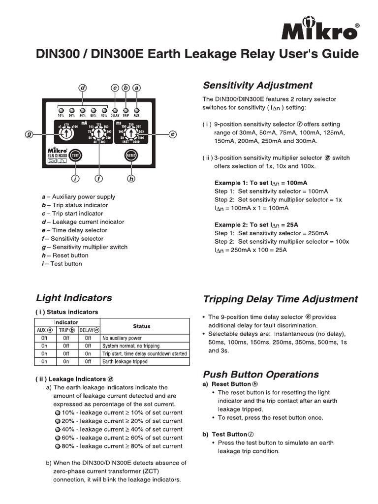 Mikro Din 300 & Din 300e | PDF