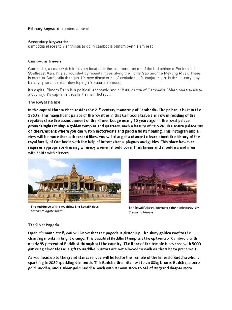Cambodia | PDF | Angkor | Cambodia