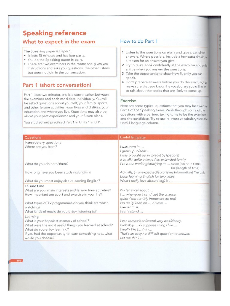 Complete-Advanced-Students-Book-Speaking Reference | PDF