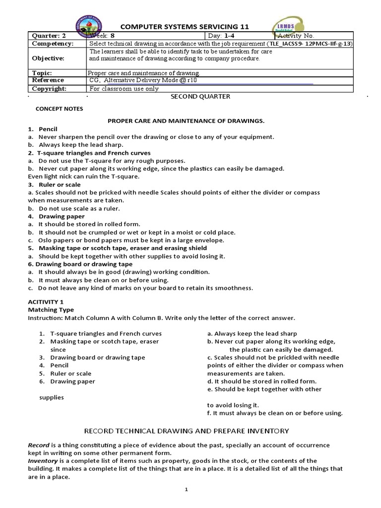 Css q2 Week8 g11 | PDF | Drawing | Technical Drawing