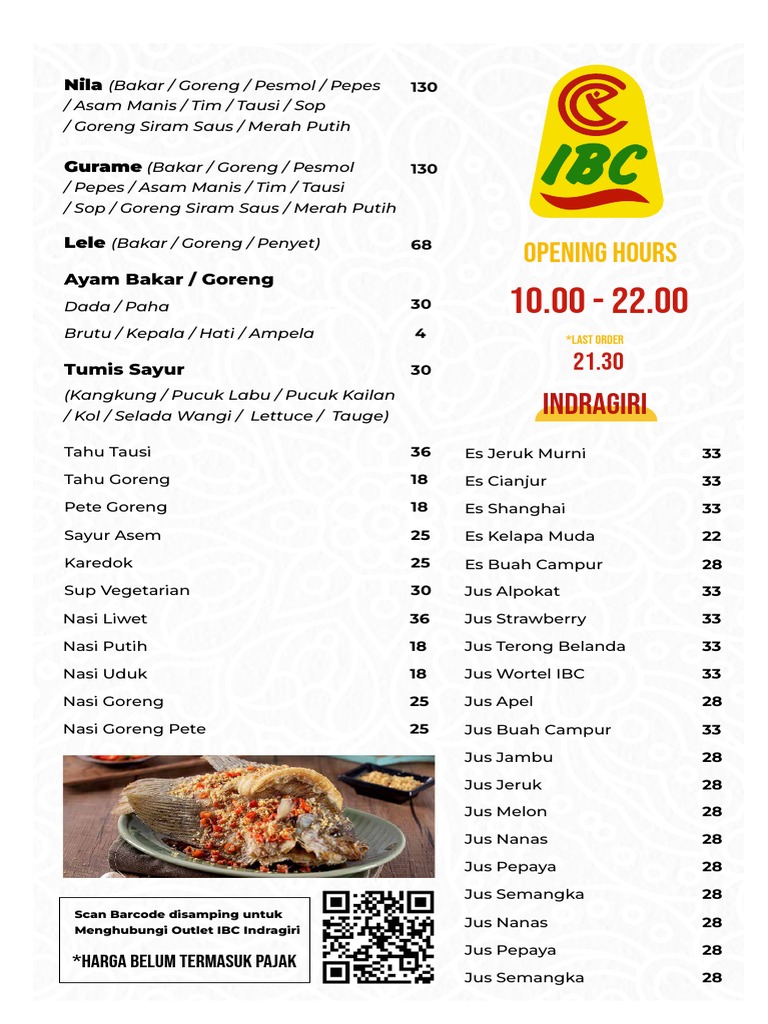 Menu IBC | PDF