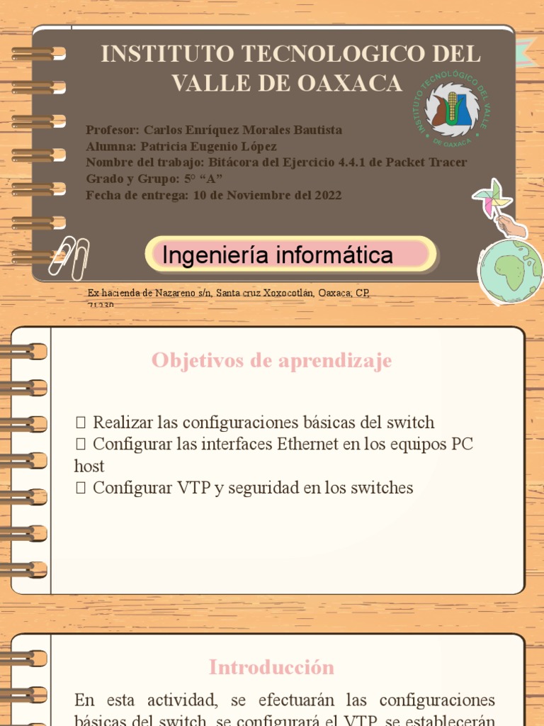 Bitacora Del Ejercicio 4.4.1 | PDF | Redes de computadoras ...