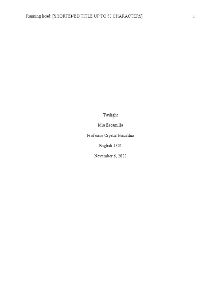 Twilight | PDF | Twilight (Meyer Novel) | Twilight (Novel Series)