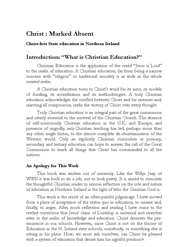 Christ Marked Absent | PDF | Spirituality | Humanism
