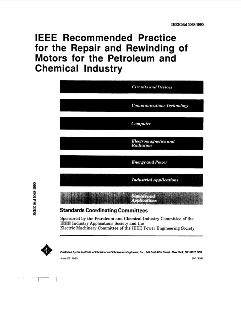 IEEE STD 1068 Reparación de Motores | PDF | Electric Motor | Insulator ...