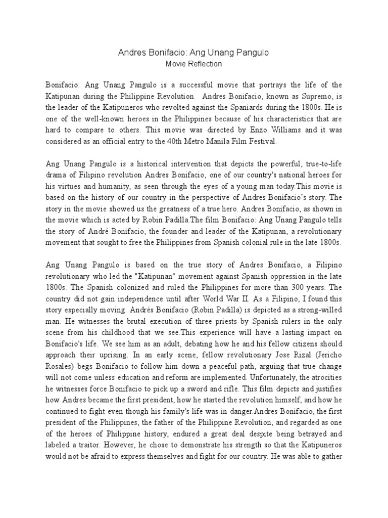 Ang Unang Pangulo | PDF | Philippines