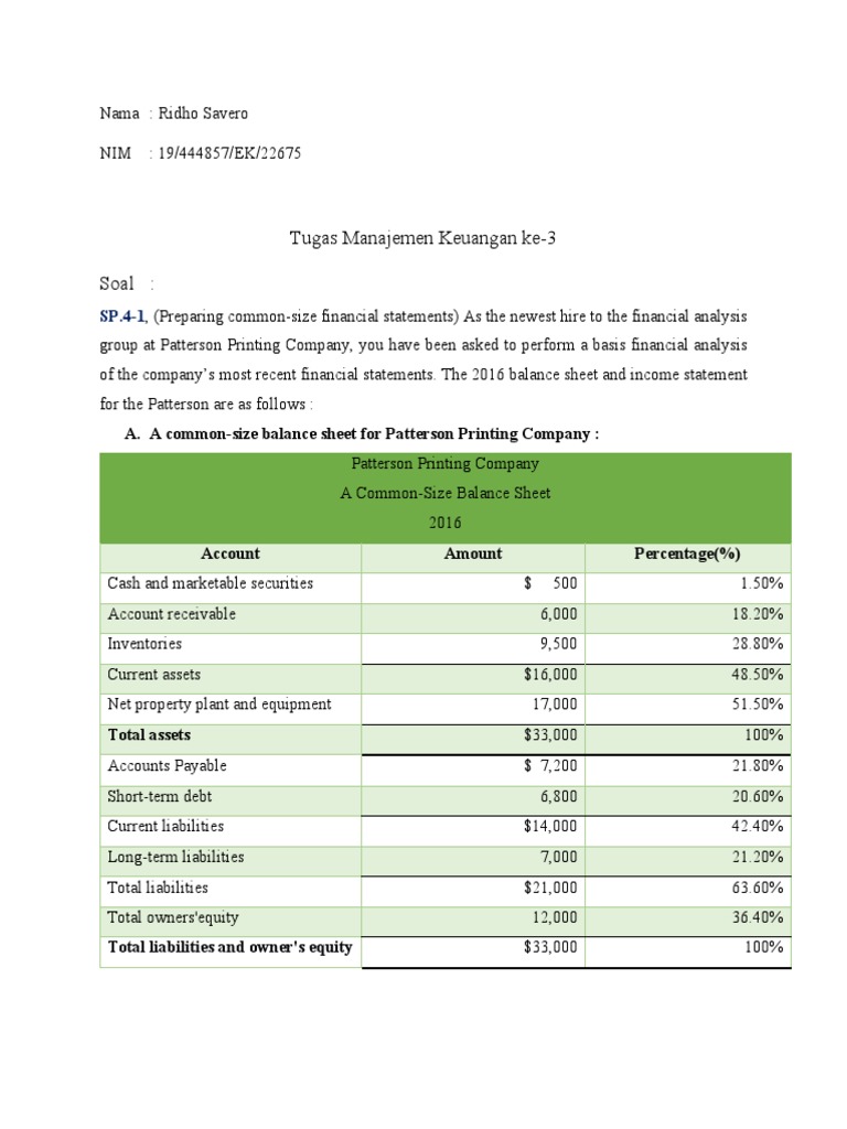 Financial Management Assignment | PDF | Balance Sheet | Accounting