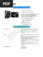 Pegatron Corporation 2AB6 Mainboard Specs | PDF