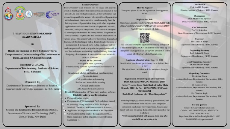 Flow Cytometry Workshop Biochemistry Pdf Flow Cytometry Cell Biology