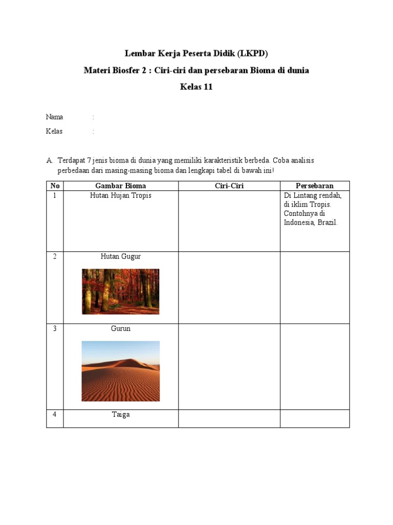 LKPD Biosfer 2 C | PDF