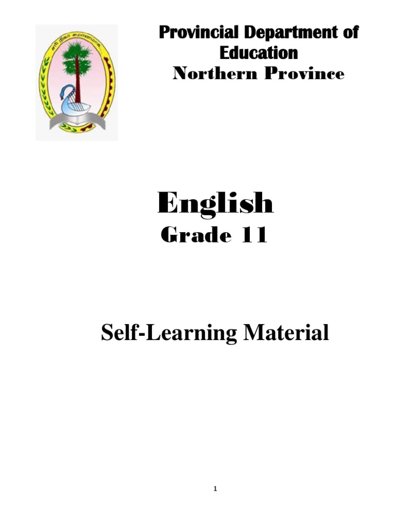 Grade 11 English Self-Learning Material | PDF | Exploration