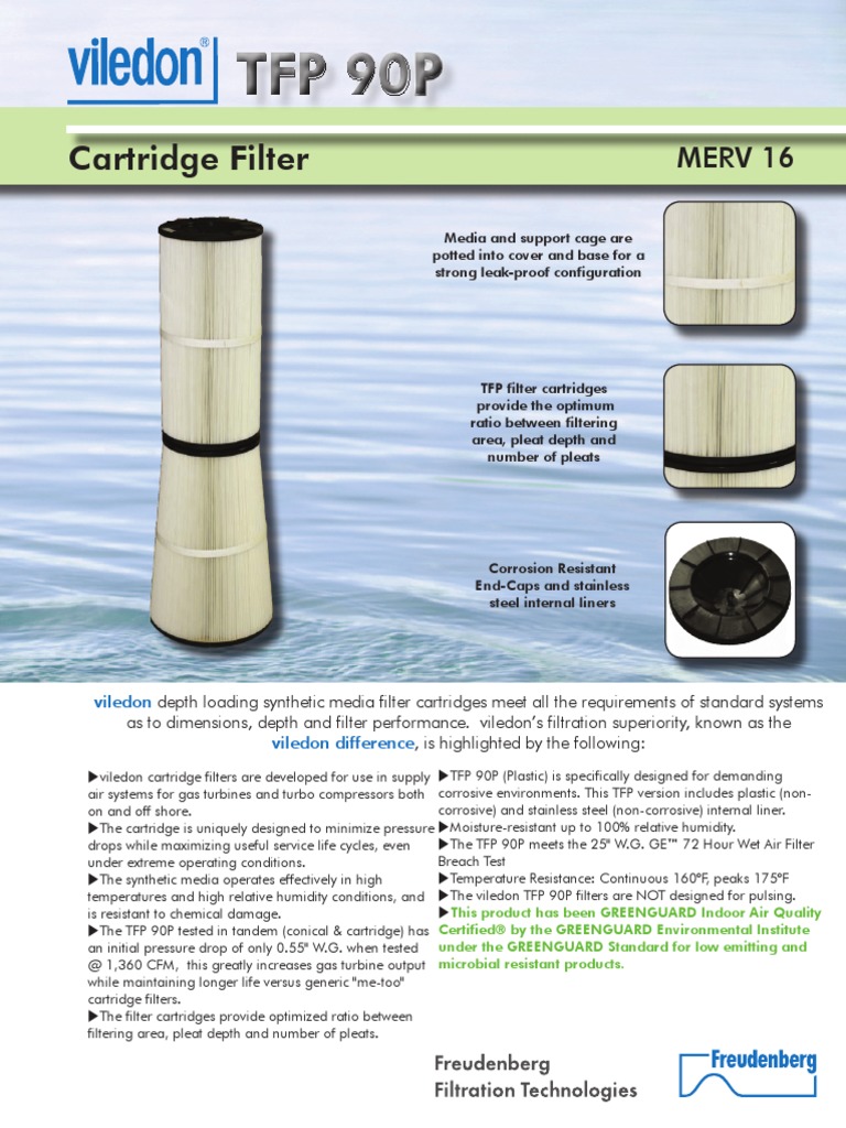 Vildon Filter Tfe 90 | PDF | Gas Turbine | Filtration